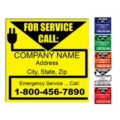 Custom Electrical Labels: Call for Service Labels | Tag&Label.com
