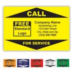 For Service Call Labels - Custom Silver Call Labels