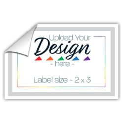 2x3 Inch Labels - Full Color: Upload Your Own Label