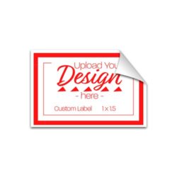 1x1.5 inch Labels: Custom Printed Labels with your design