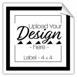 4x4 Inch Labels: Custom Printed Business Label - Upload Your Own Label