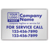 For Service Call Labels - Custom Silver Call Labels