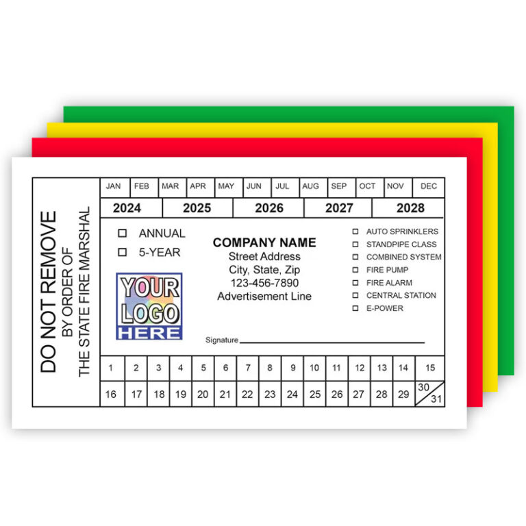 California Fire Extinguisher Service Label | TagandLabel