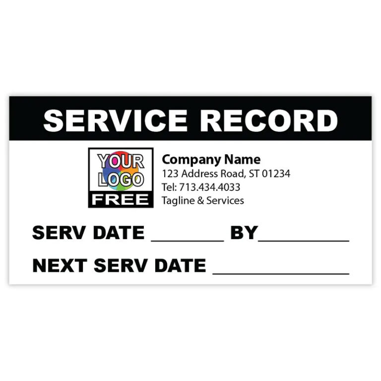 Service Record Labels | TagandLabel